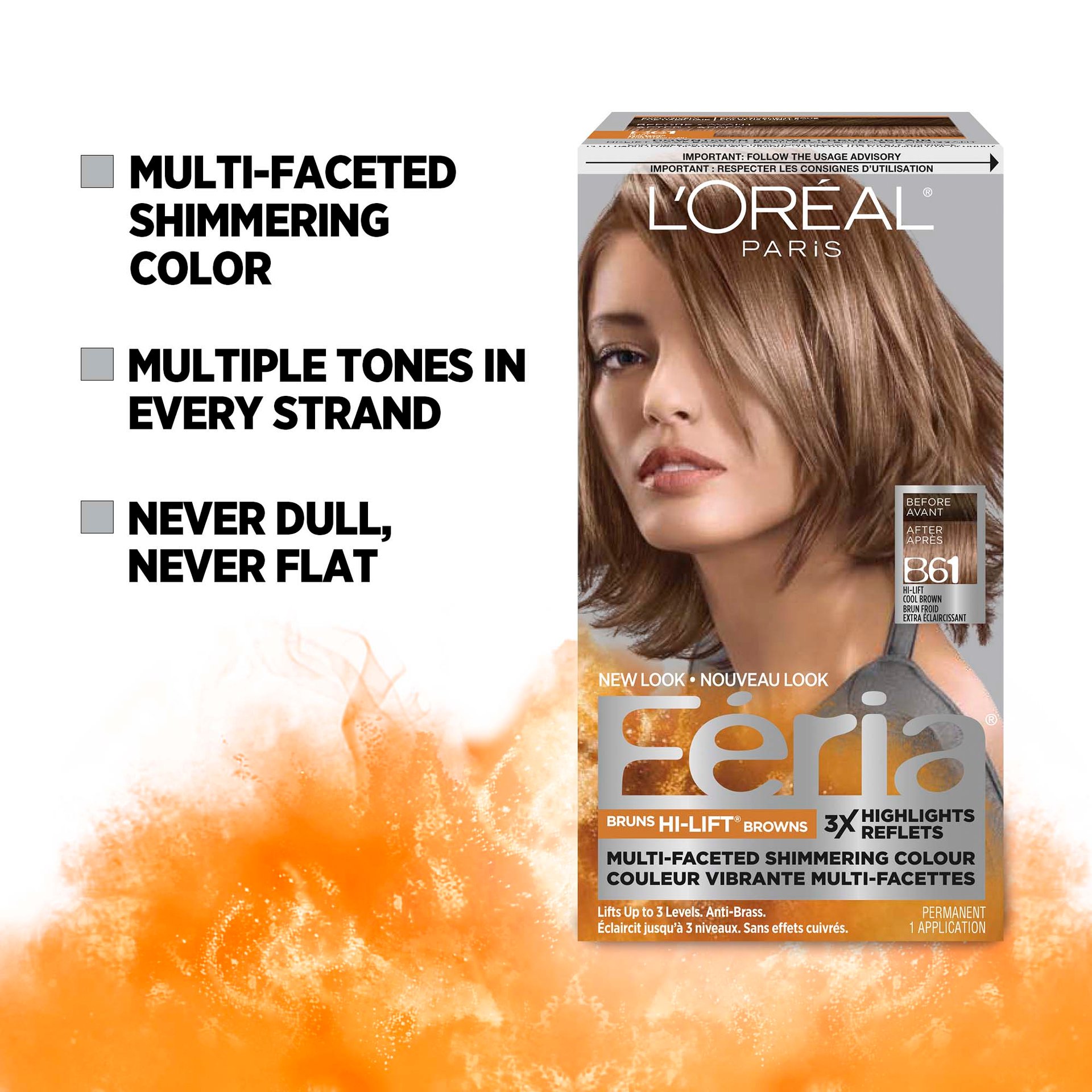 Feria Hi-Lift Browns B61 Hi-Lift Cool Brown | L'Oréal Paris