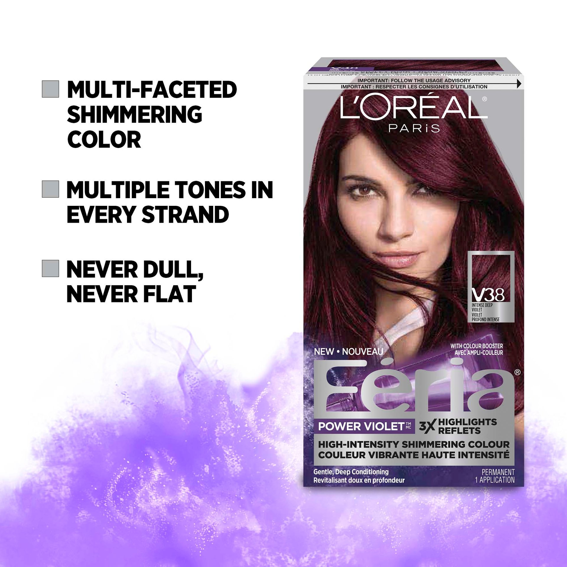 Feria Power Red V38 Violet Profond Intense | L'Oréal Paris