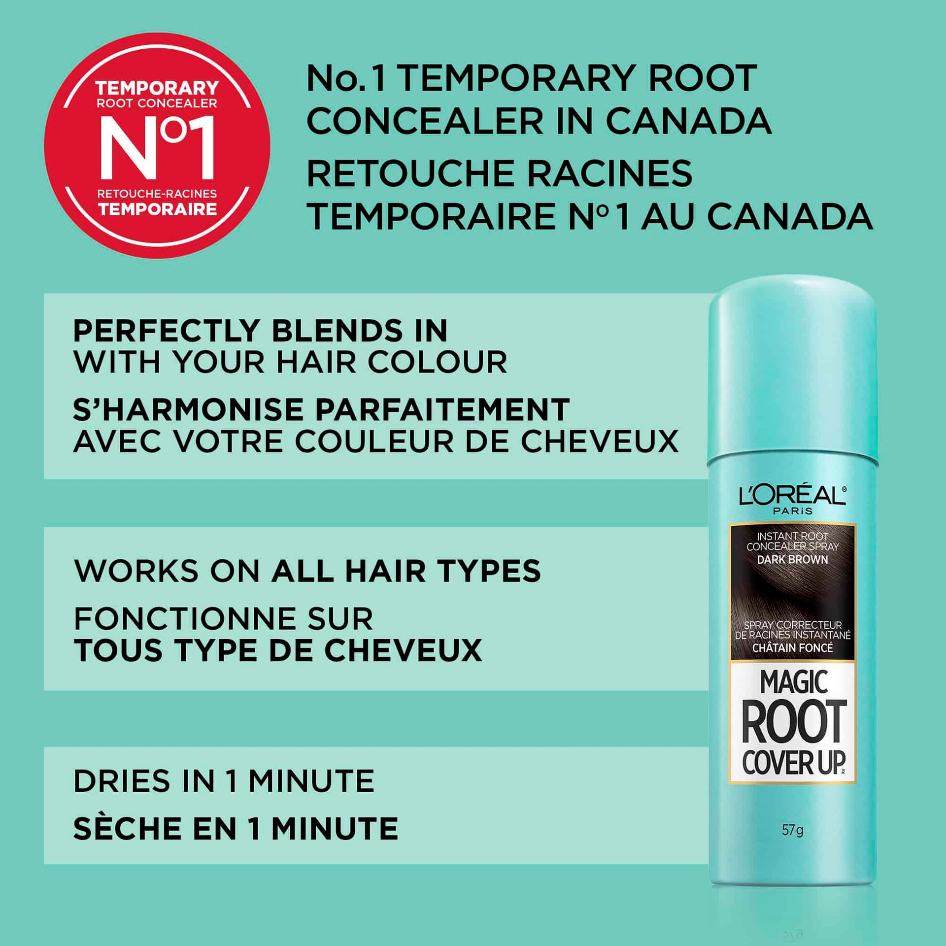 Magic Root Cover Up Spray Medium Brown - L'Oréal Paris Canada