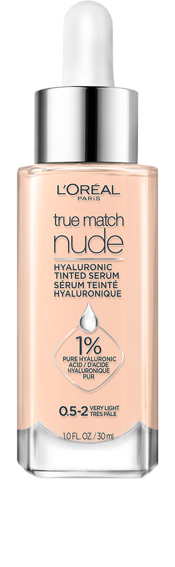 Sérum teinté tonifiant et hydratant L’Oréal Paris True Match Nude avec acide hyaluronique à 1 % ...