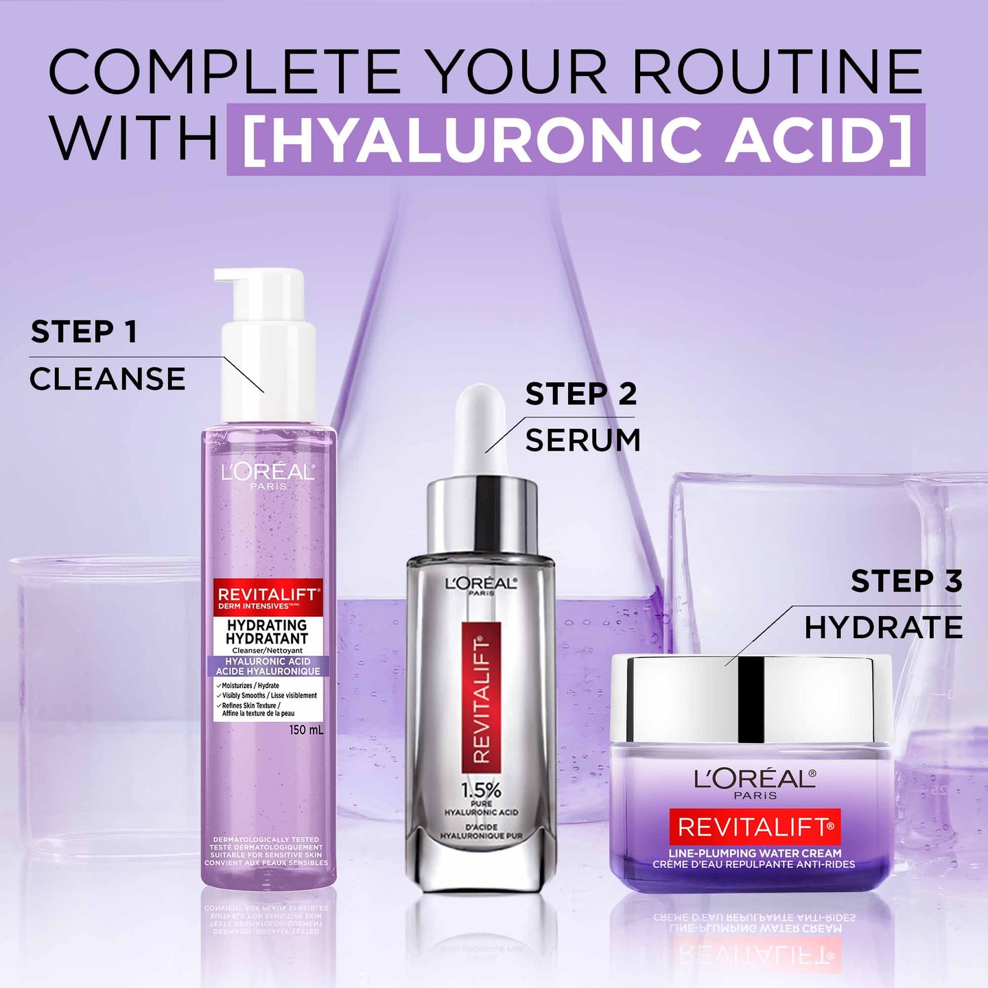 Plumping Kit, Cleanser & Serum with Hyaluronic Acid | L'Oréal Paris
