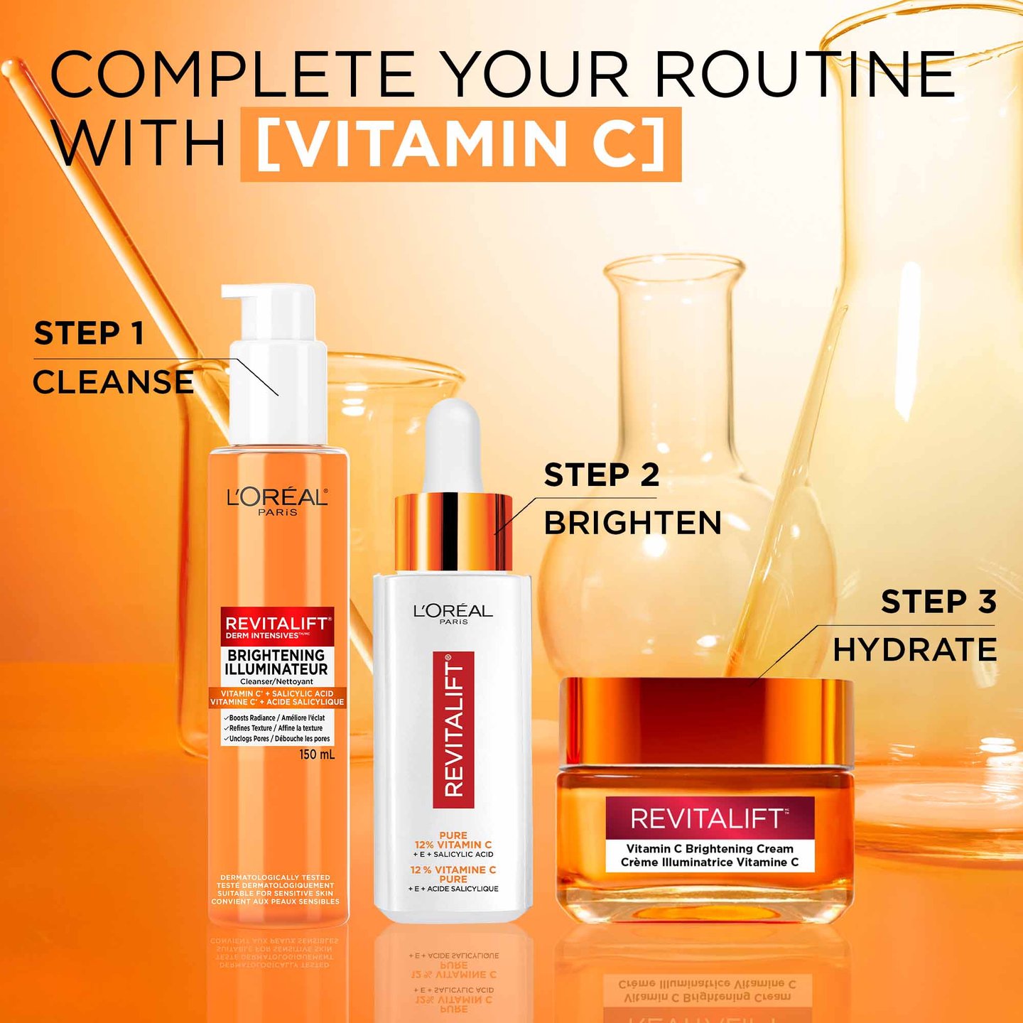 Brightening Kit, Cleanser & Moisturizer with Vitamin C | L'Oréal Paris