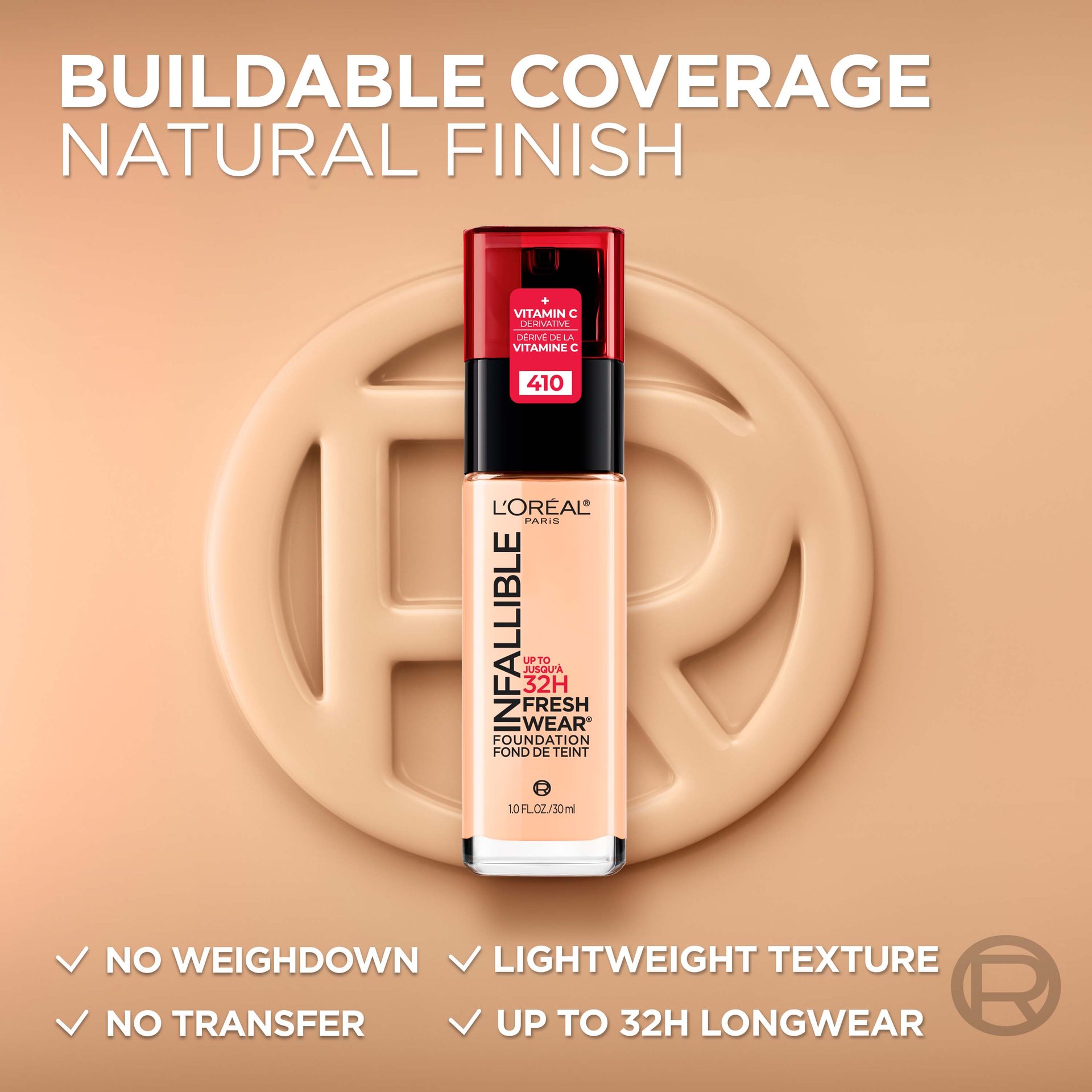 Infallible 24H Fresh Wear Foundation Natural Buff 455 | L'Oréal Paris
